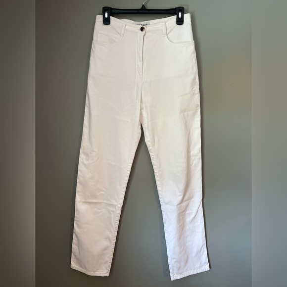 jaeger | Pants & Jumpsuits | Jaeger White High Waisted Straight Pants ...